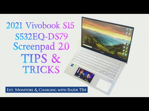 Using Razer TB 4 Docking Station to Connect External Monitors and Charge the Vivobook S15 Battery