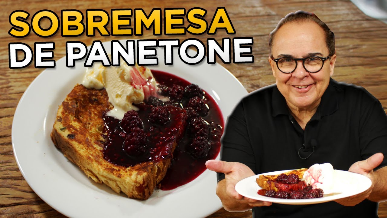 VOCÊ NUNCA MAIS VAI FAZER OUTRA SOBREMESA PARA O NATAL! PANETONE COM SORVETE E GELEIA DE FRUTAS