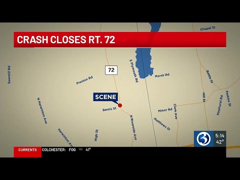 Route 72 in Plymouth shut down due to crash