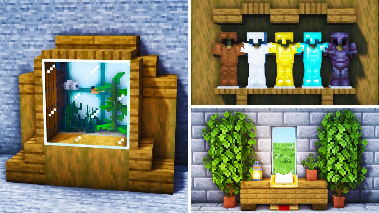 Minecraft: 30+ MUST KNOW Interior Designs and Ideas (Tutorial)