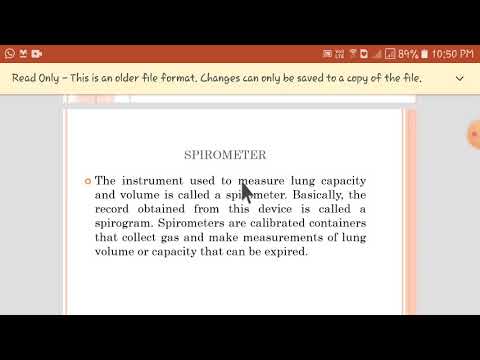 biomedical enginèering module 3 spirometer