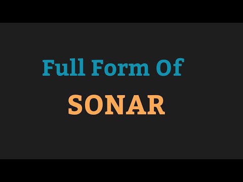 full form of SONAR | #sonar #SONAR #fullformofsonar #whatissonar