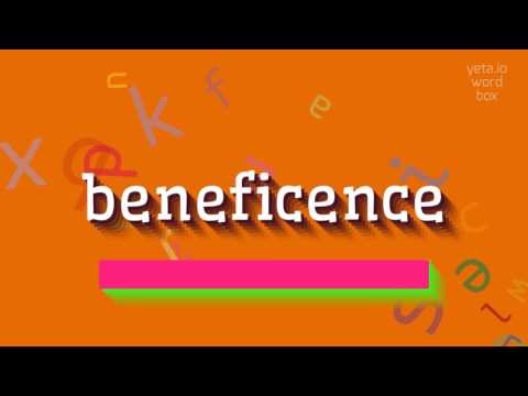 How to say "beneficence"! (High Quality Voices)