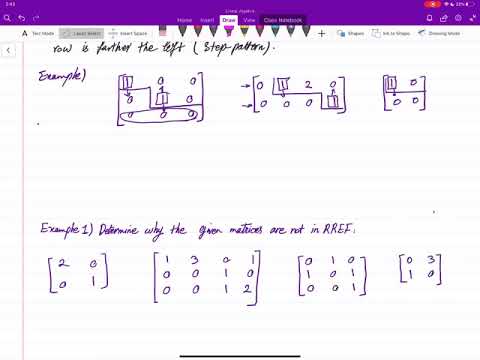 Labtube-(Linear Algebra)- Row-Reduced Echelon Form