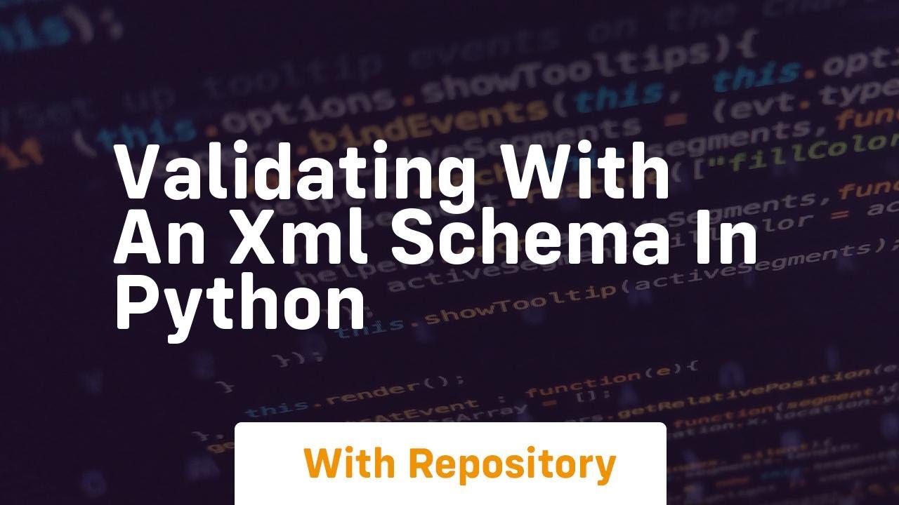 Validating with an XML schema in Python