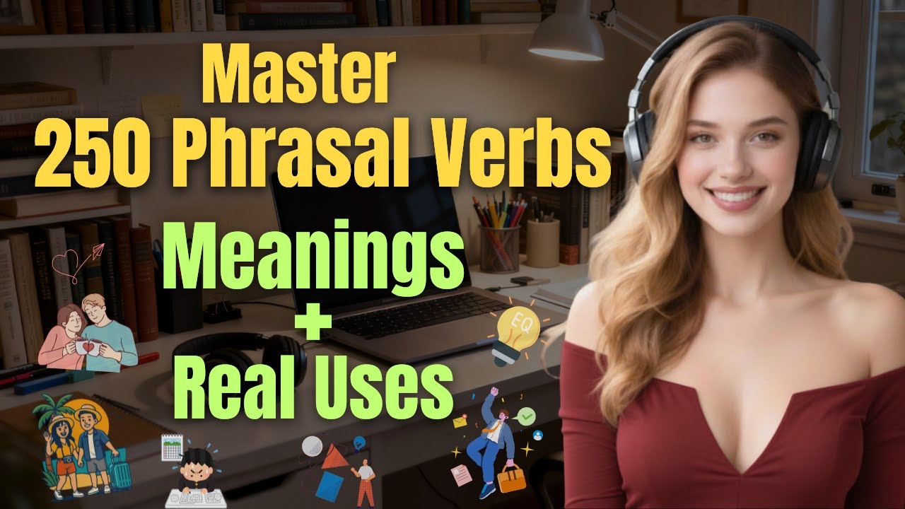 Learn 250 Common Phrasal Verbs: Meanings, Uses & Real Examples | English Fluency Marathon