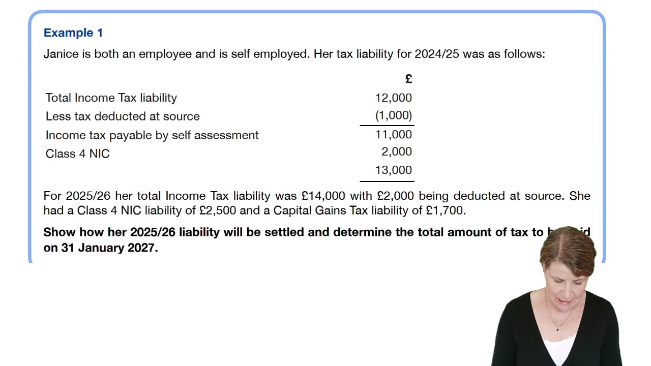ACCA TX-UK FA2025 Chapter 15 Self Assessment and Payment of Tax for Individuals  ACCA TX-UK Lectures