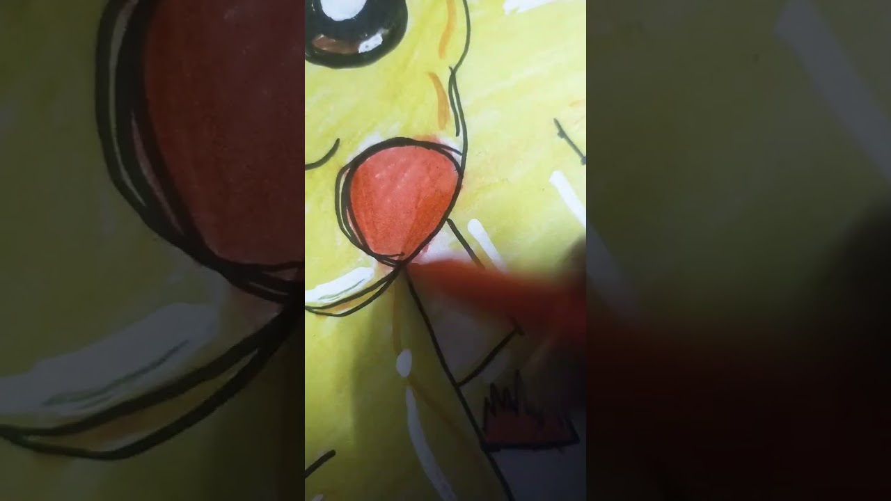 Cute Pikachu sitting drawing pika pi Pikachu