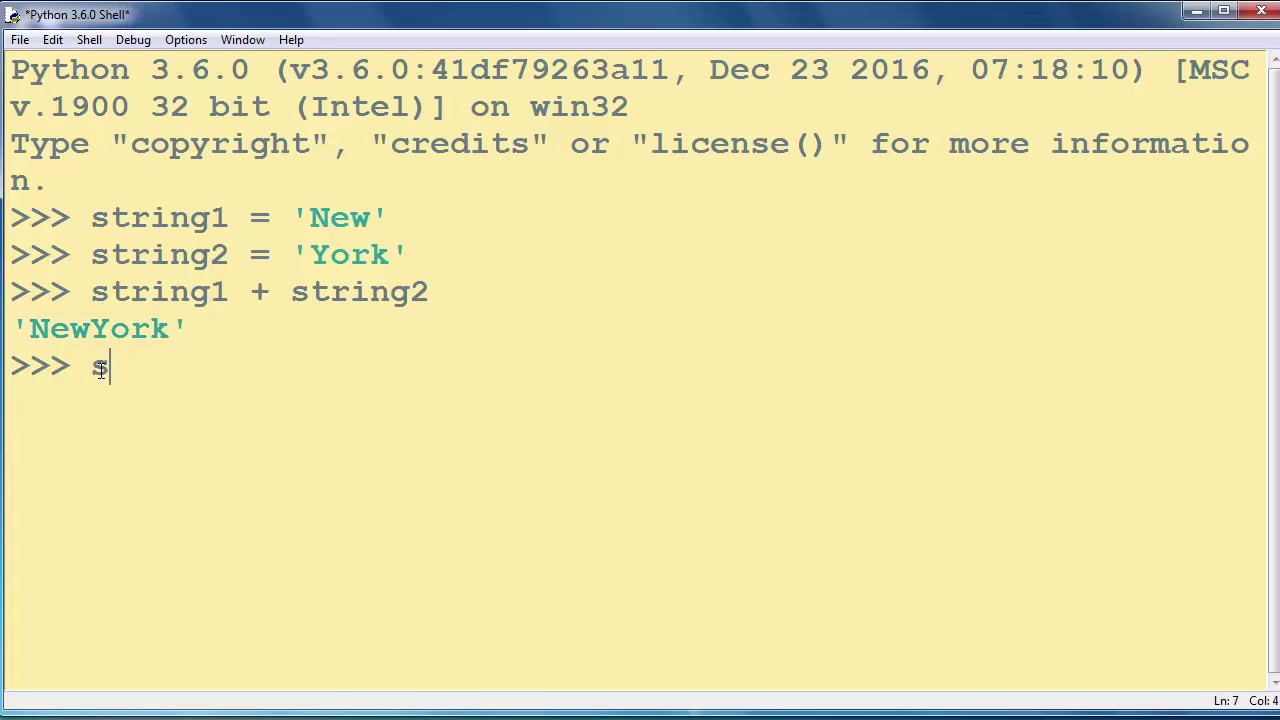 How to Concatenate Strings in Python programming language (plus operator)