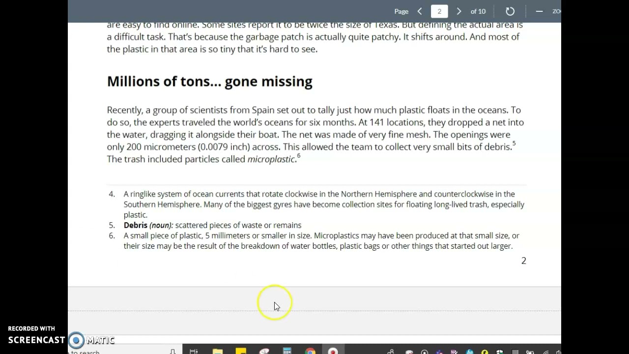 Tiny Plastics - Big Problem Part 1