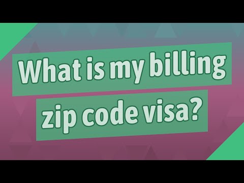 What is my billing zip code visa?