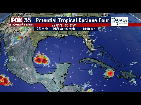 Hurricane center tracking 2 disturbances in the Atlantic