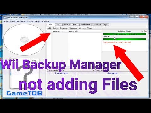 Wii Backup Manager not adding Files issue Fixed