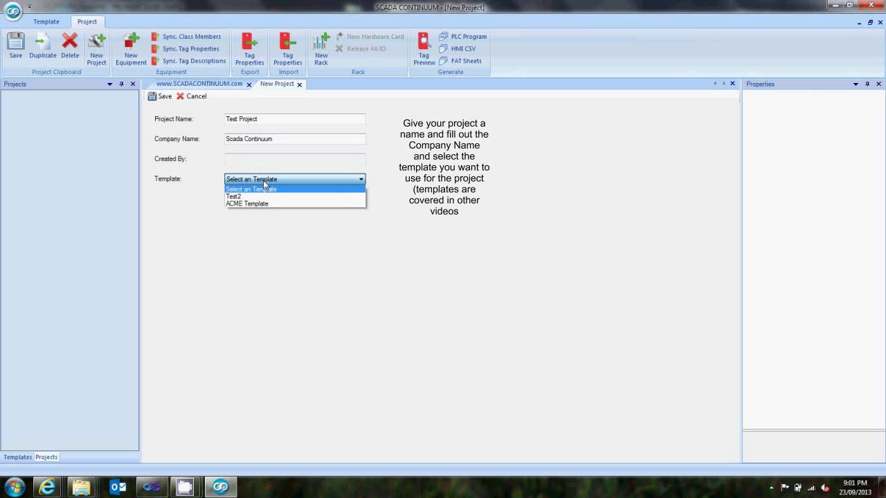 Projects tutorial 1   add a new project