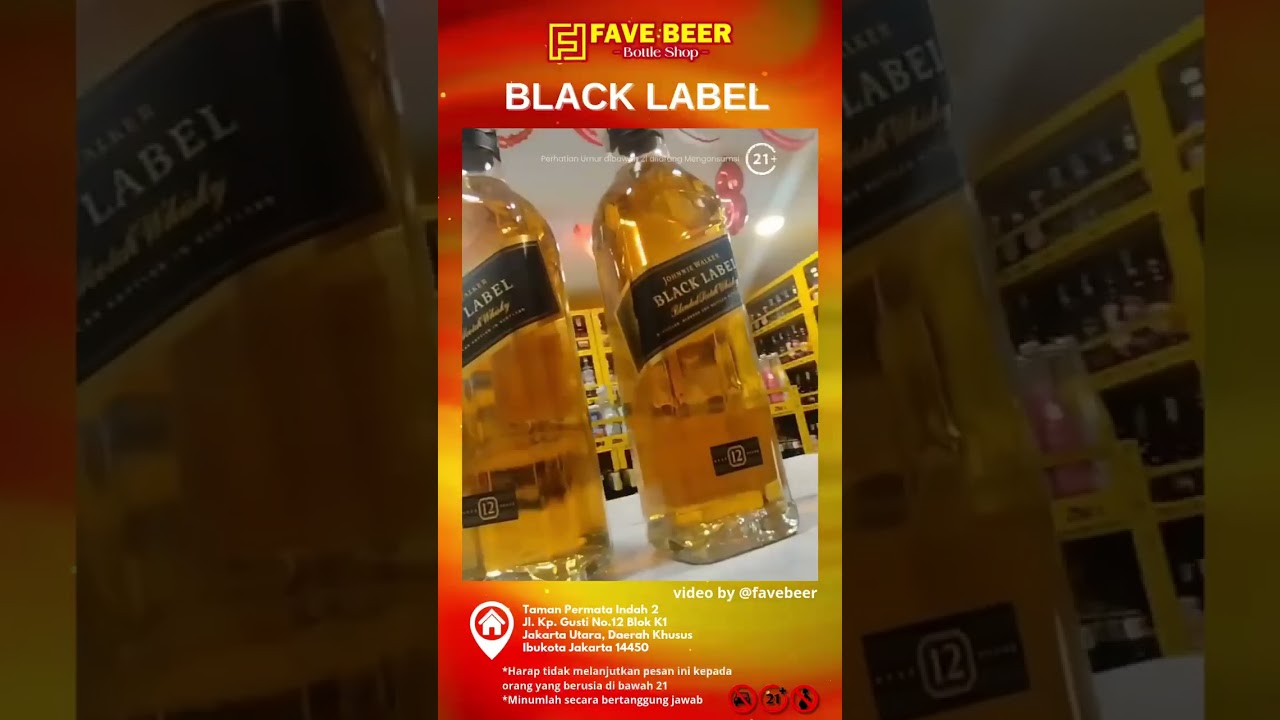 JOHNNIE WALKER BLACK LABEL   #21+#alc#blended#whisky