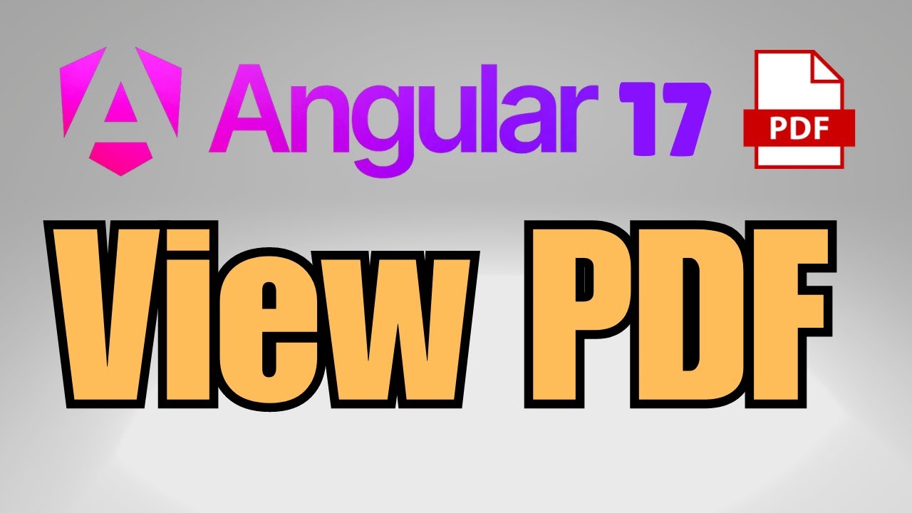 How to view PDF file in Angular 17?