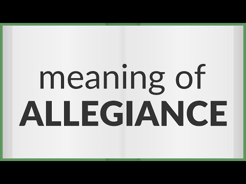 Allegiance | meaning of Allegiance