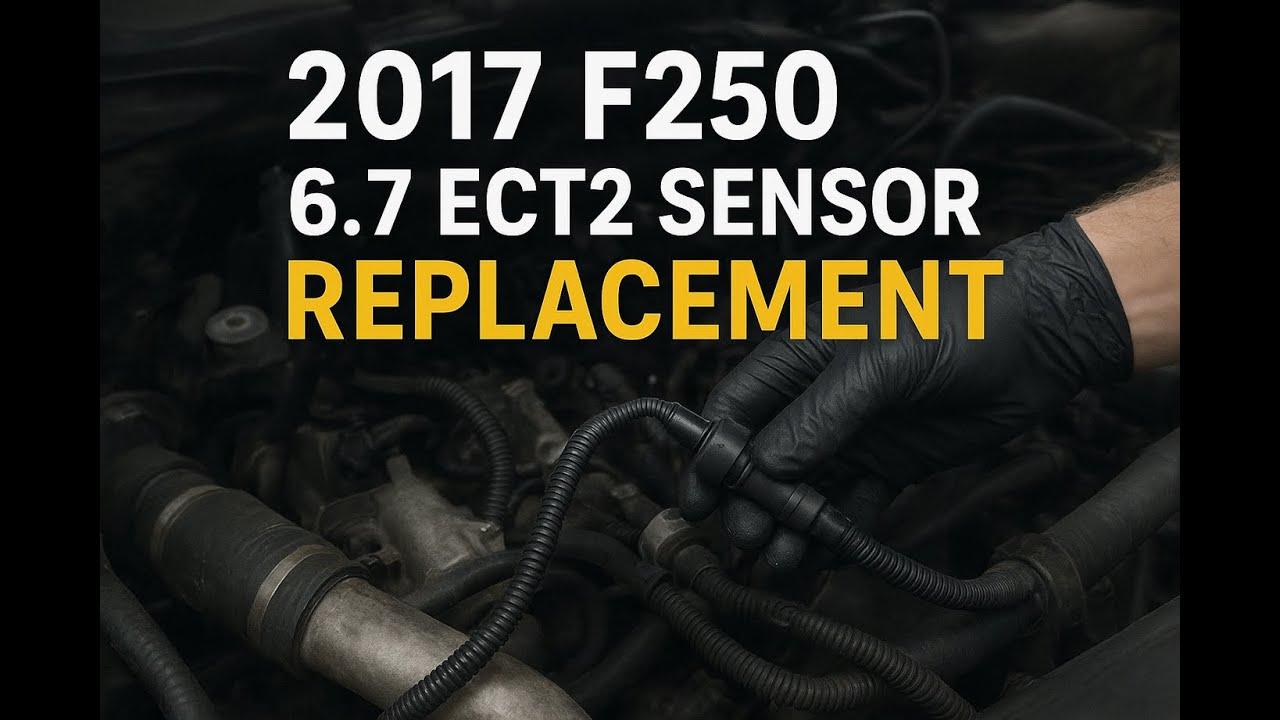 Engine Coolant Temperature 2 Sensor (ECT2) Replacement 2017 F250 6.7
