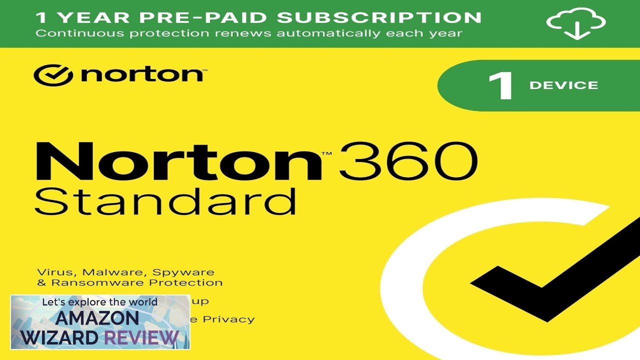 Norton 360 Standard 2024 Antivirus software for 1 Device with Auto Renewal Review