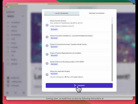 Install and Run Transformer Lab on a Mac