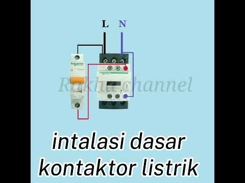 intalasi dasar kontaktor untuk pemula. #intalasi #listrik #listrikgratis #belajar #rakha #panel