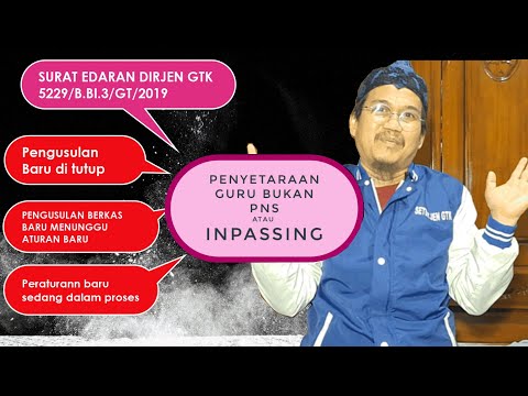 INPASSING atau PEMBERIAN KESETARAAN JABATAN DAN PANGKATBAGI GURU BUKAN PEGAWAI NEGERI SIPIL