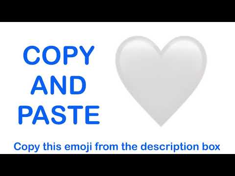 White Heart EMOJI ( APPLE ) - COPY and PASTE EMOJIS 🤍