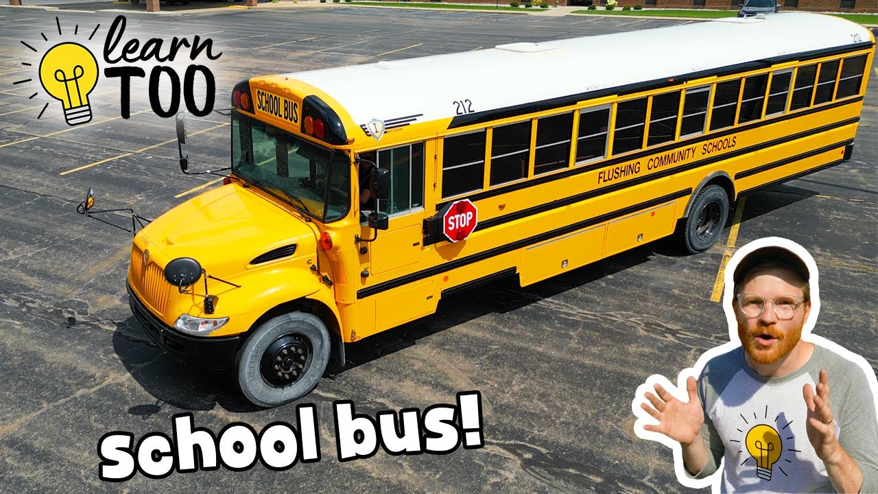 Explore a School Bus for Kids 🚌  Learn about School Bus | Educational School Bus Video for Kids