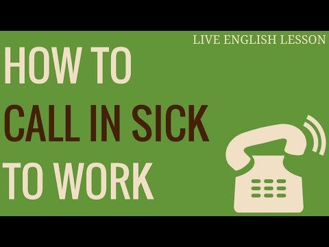 How to Call in Sick to Work | LIVE ENGLISH LESSON
