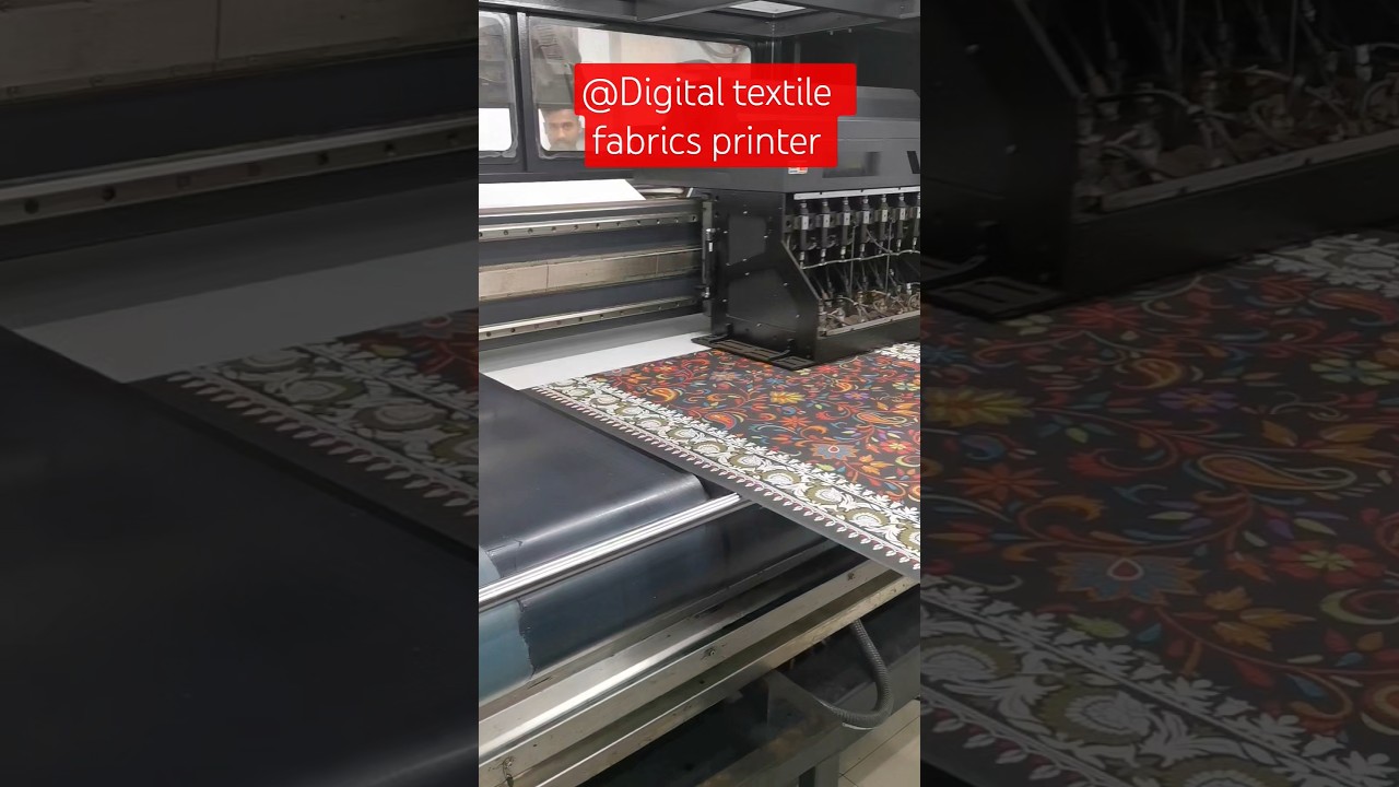 Digital textile fabrics printer by atexco. #machine #textilefabrics #shorts #atexco #digital