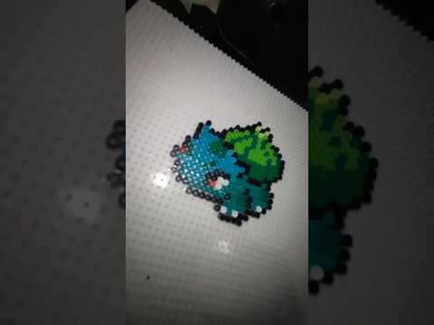 Bulbasaur Perler Pixel Art #gen1pokemon #pokemonperler #perlerbeads #asmrsounds #kids #kidsvideo