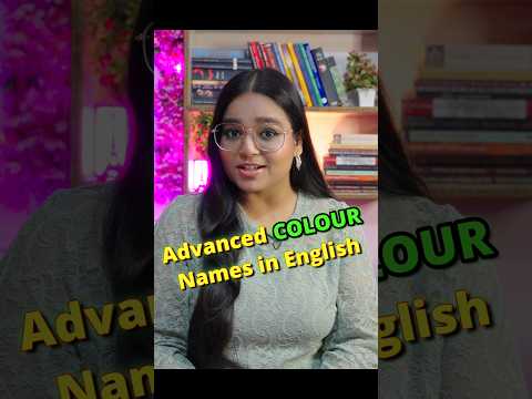 7 SHADES of Green Colour in English #english