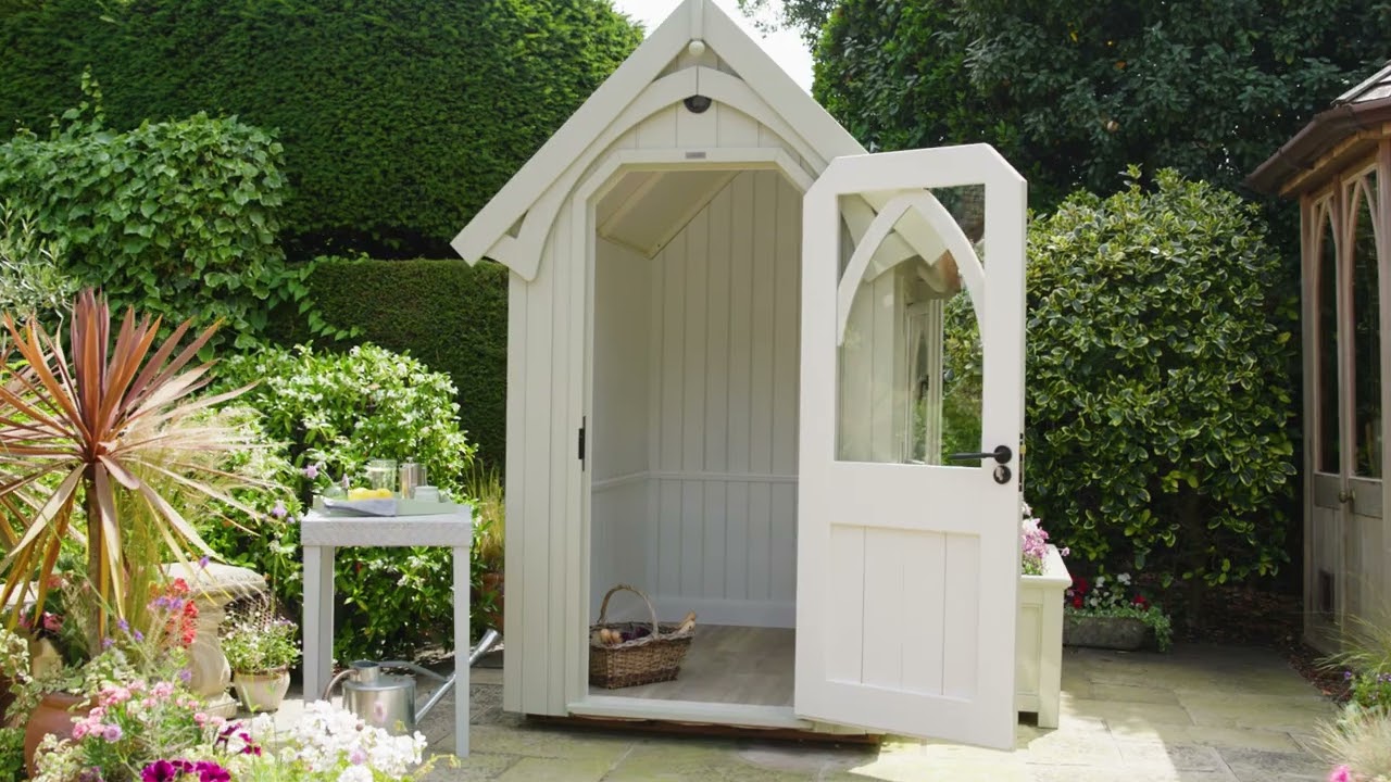 RHS Prestige Albertine Garden Shed - The Garden Trellis Company