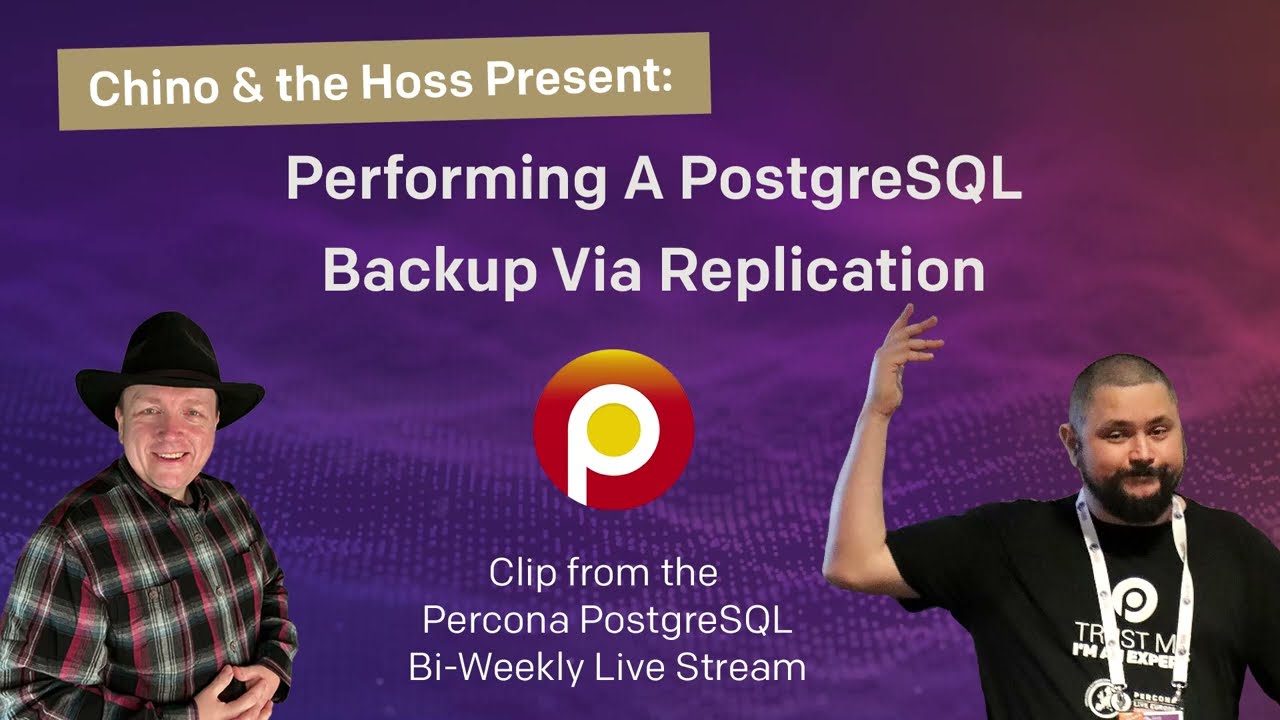 PostgreSQL Backups using the Replication Channel - PostgreSQL Tutorial