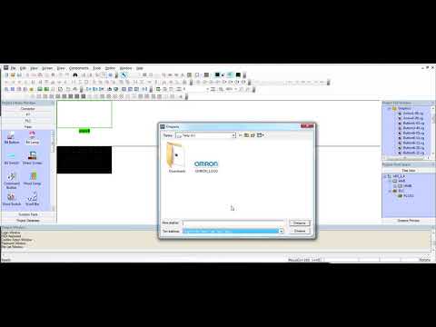 Omron NB-Designer how to add custom image bmp gif jpg png