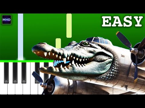 Bombardino Crocodilo - EASY Piano Tutorial
