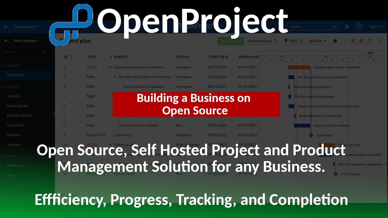 Open Project - Open Source, Self Hosted Business Grade Project and Product Management.