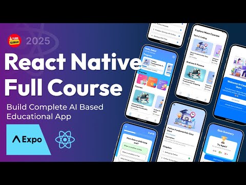 React Native Tutorial | Build Full Stack React Native App with Expo | Beginner Course