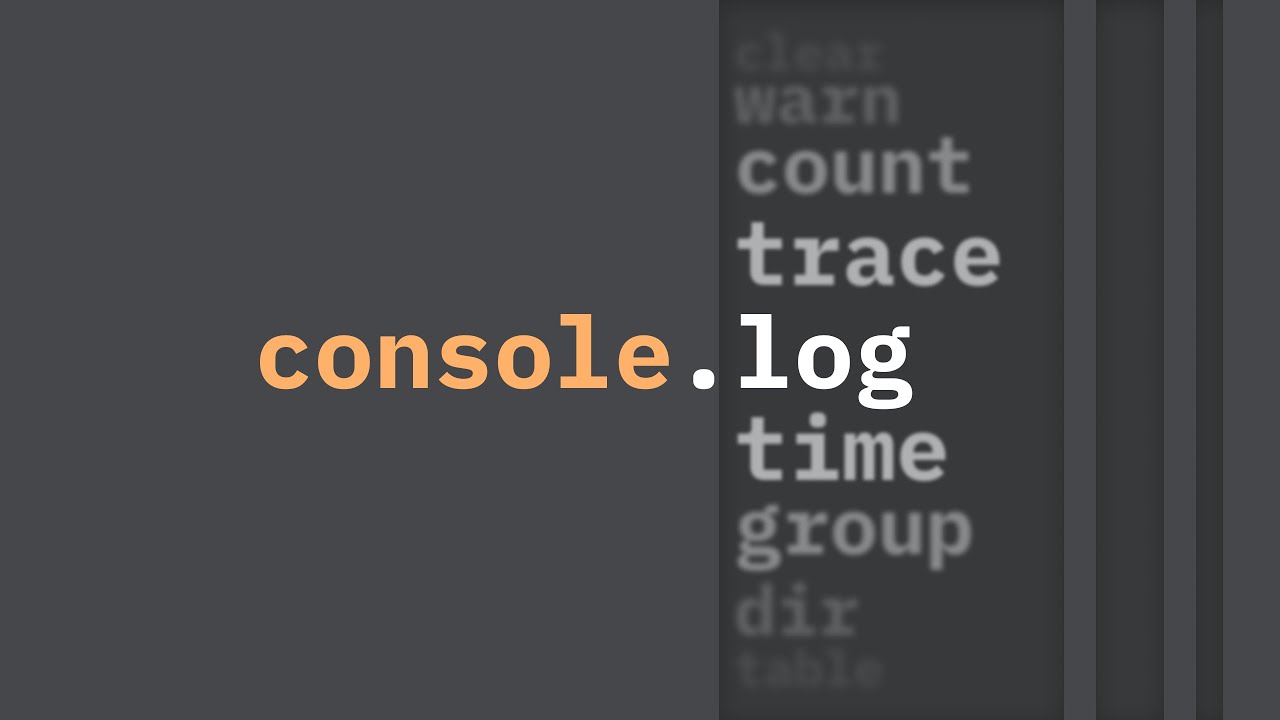 Stop only using console.log!  – all javascript console functions