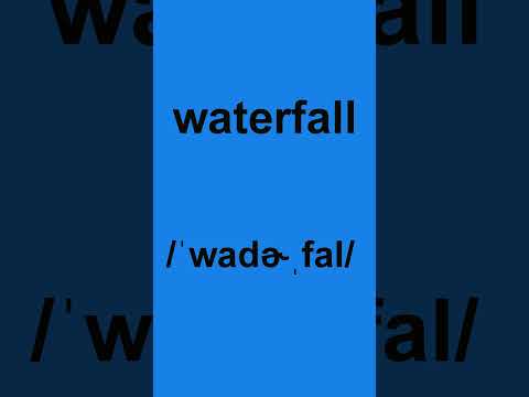How to pronounce "waterfall" in American English #americanpronounce #pronouncecorrectly #english