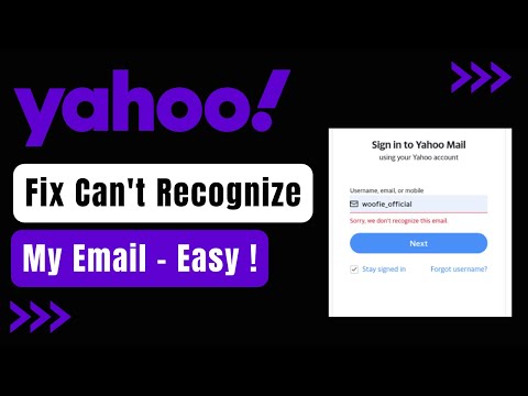Fix Yahoo Can't Recognize My Email Error - Yahoo Login Problem !