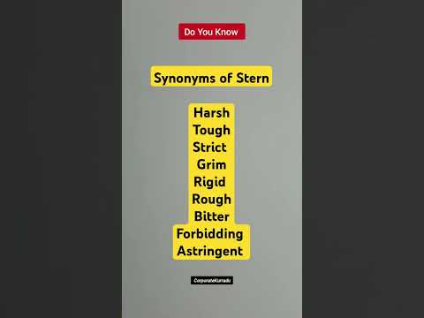 9 Synonyms of Stern | Corporate Kurradu | #shorts #synonyms #job #learn #shortsfeed #short