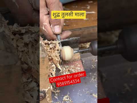 Tulsi Mala making process video by vrindavan