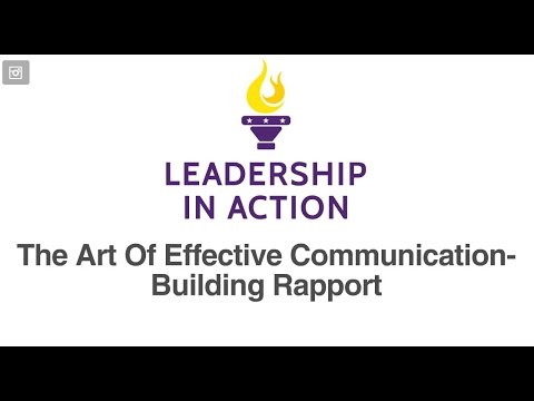 The Art Of Effective Communication- Building Rapport