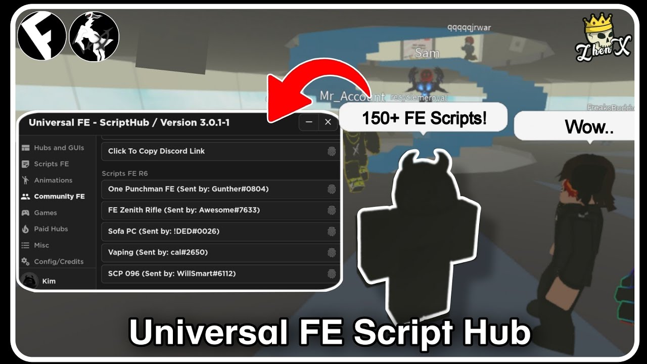 [UPDATED] Universal FE Script Hub - ROBLOX SCRIPTS - 150+ FE Scripts