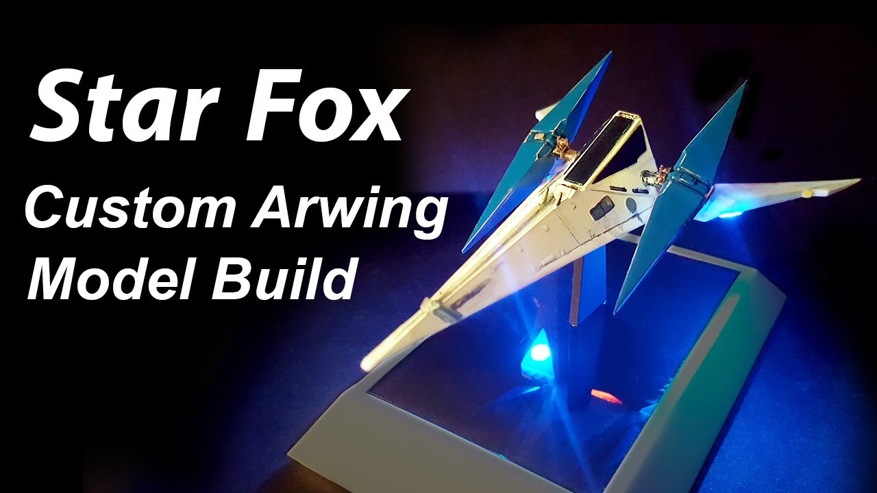 Star Fox Arwing Custom Model Build