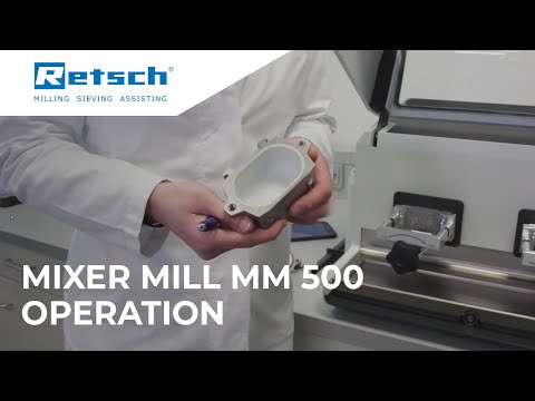Mixer Mill MM 500 - Operation #RETSCH #mixermill #laboratoryinstruments
