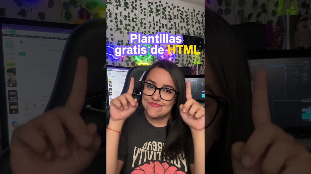 Las plantillas HTML te ayudan a crear páginas web más rápido! #programacion #desarrolloweb #htmlcss
