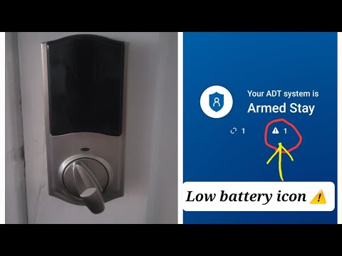 How to change your ADT door lock batteries. FREE!!