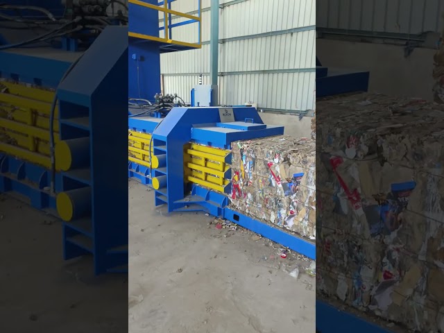 Horizontal Paper Baling Machine - Horizontal Paper Baling Press Machine ...